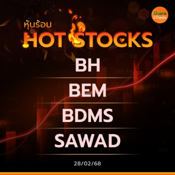 Hot Stocks ประจำวันที่ 28/02/2568 | Share2Trade